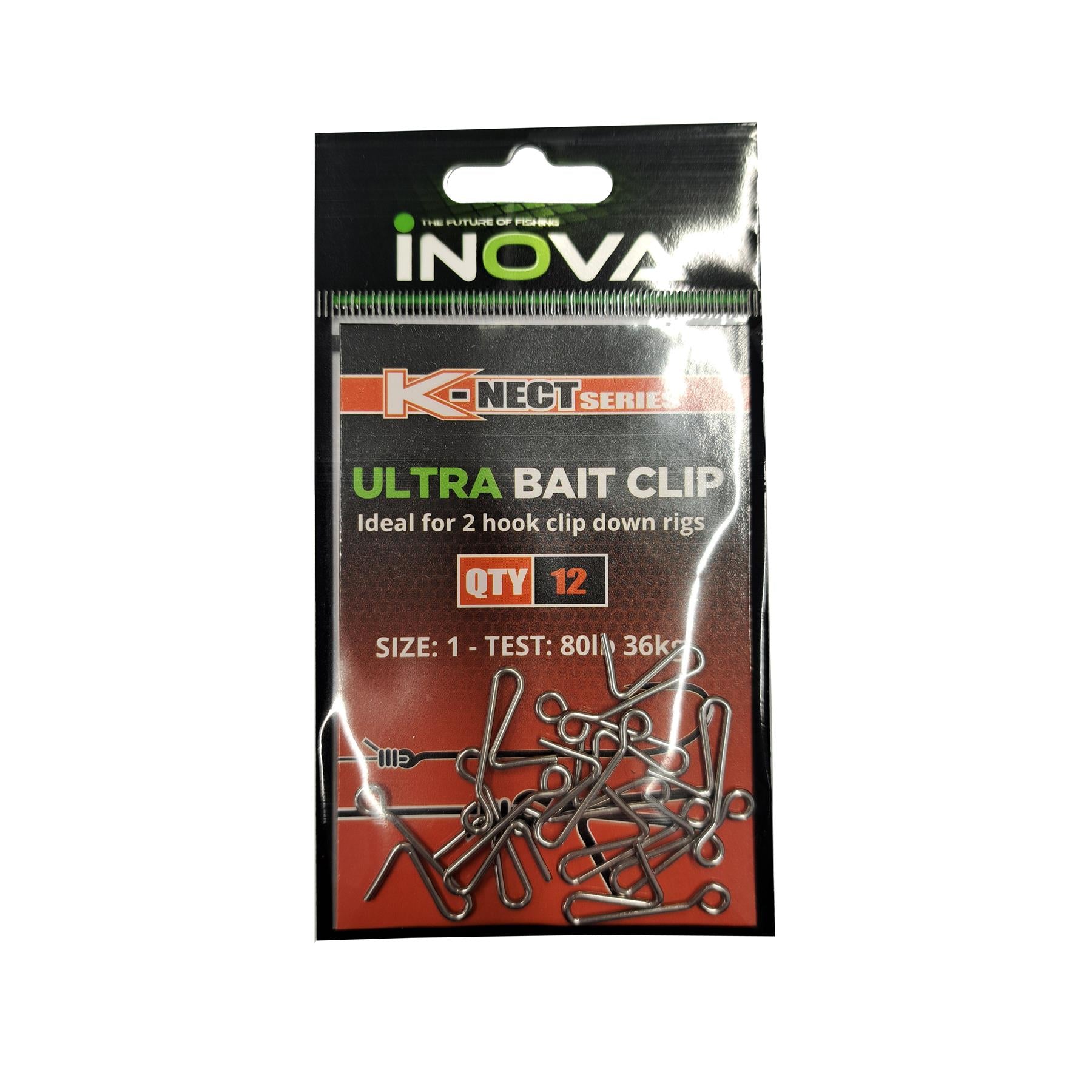 Inova Ultra Bait Clip Size 1 80lb 36kg – Great Fishing Tackle